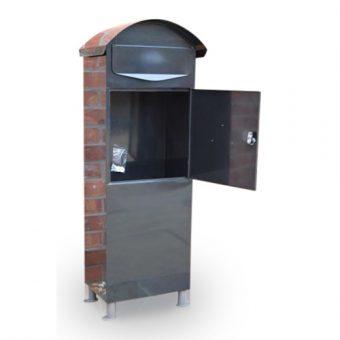 LETTER BOX DROP BOX LOCKABLE SECURITY STEEL MAIL POST